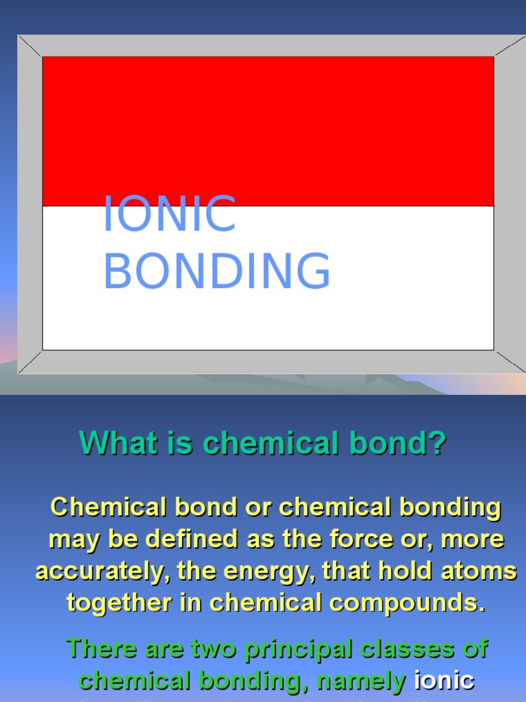 Understanding Ionic Bonding | PDF | Ionic Bonding | Ion