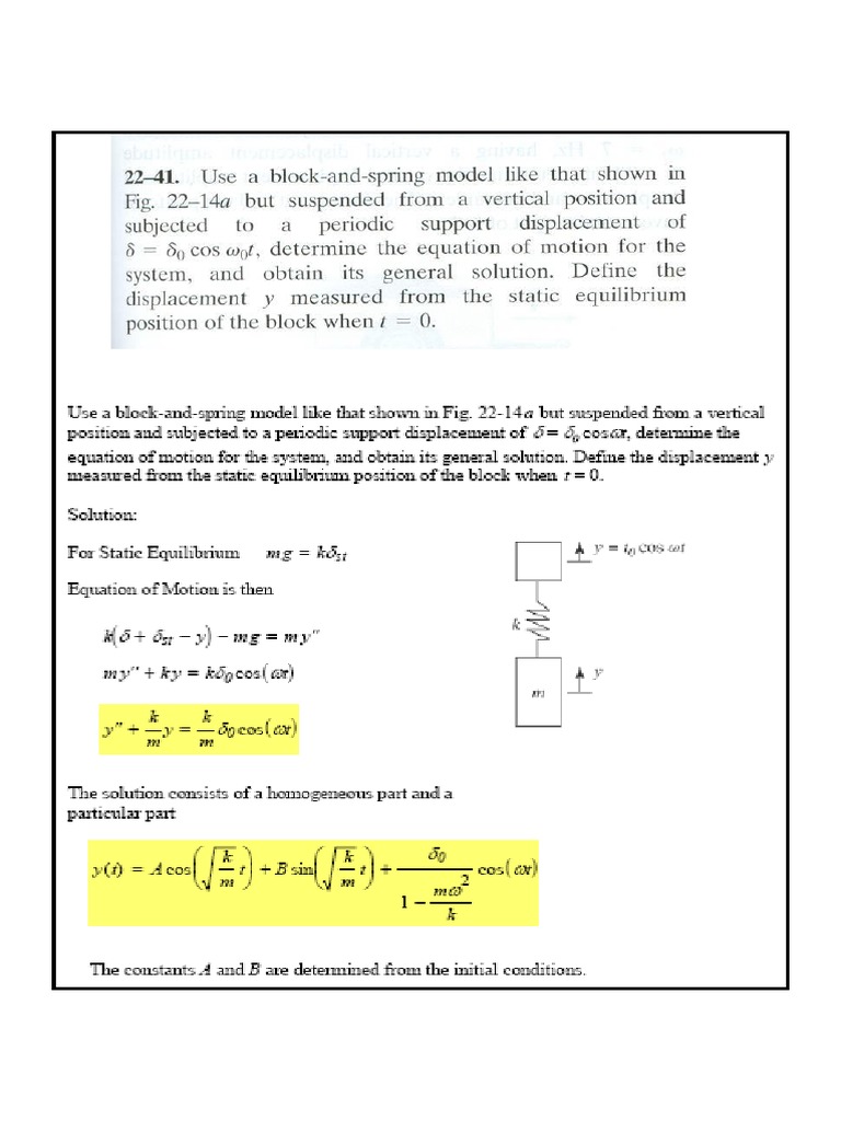 Contoh Soal Forced Vibration | PDF