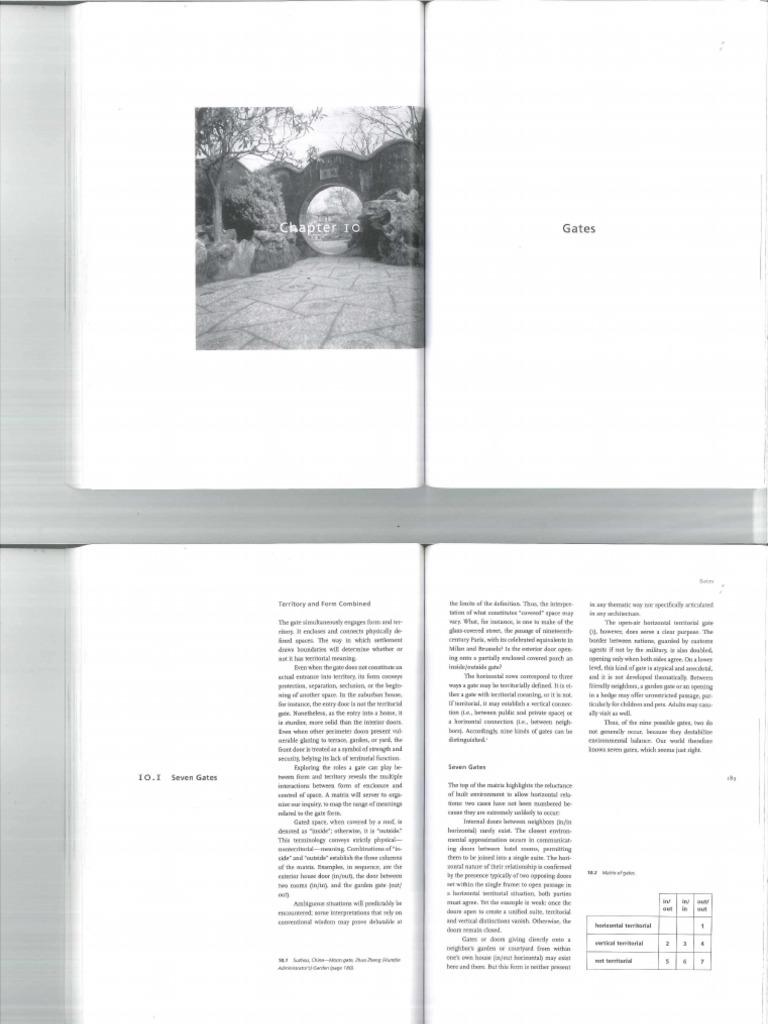 Habraken - The Structure of The Ordinary - Place, The Territorial Order - Chapter 10-12 | PDF ...