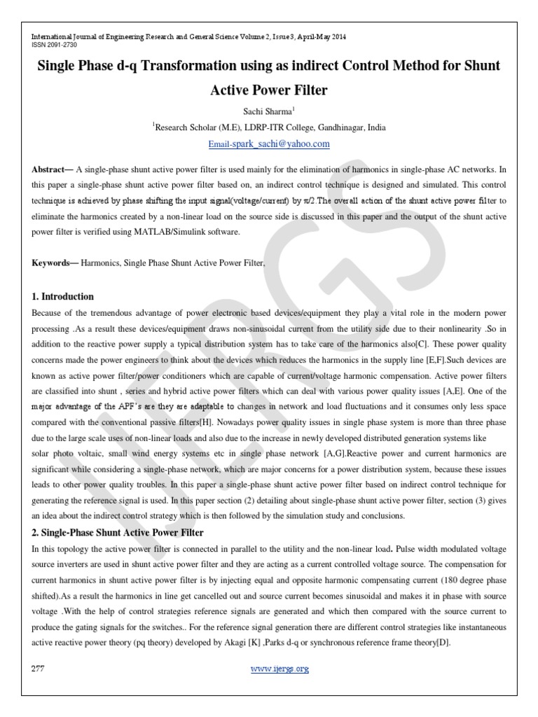 DQ Single Phase | PDF | Power Electronics | Power Inverter