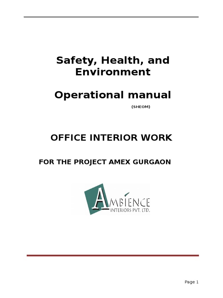 Safety Manual Updated | Download Free PDF | Personal Protective ...