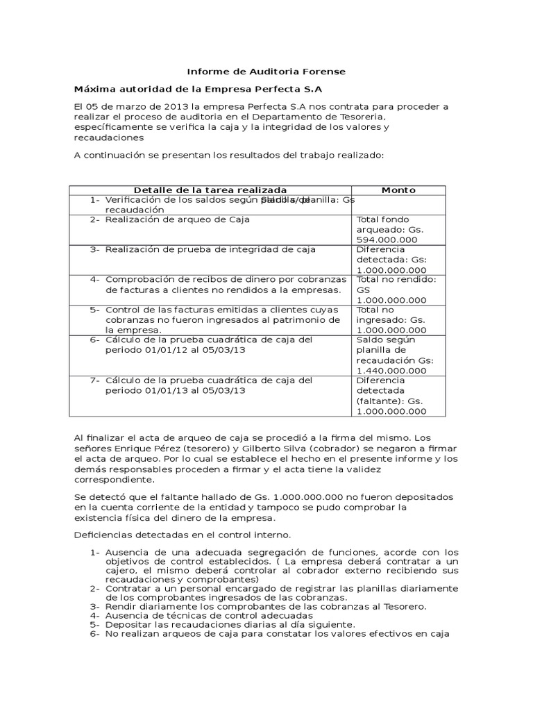 Informe de Auditoria Forense