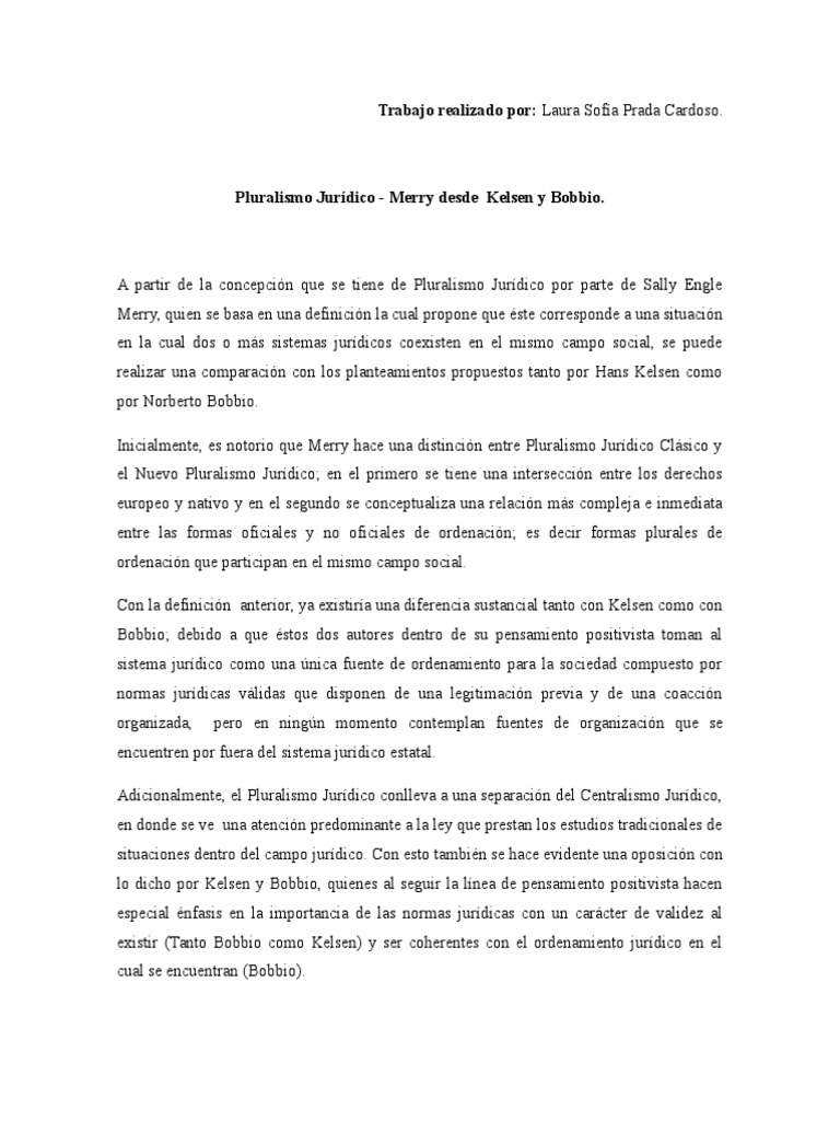 Análisis Kelsen - Merry - Bobbio | PDF | Legislación | Estado (política)