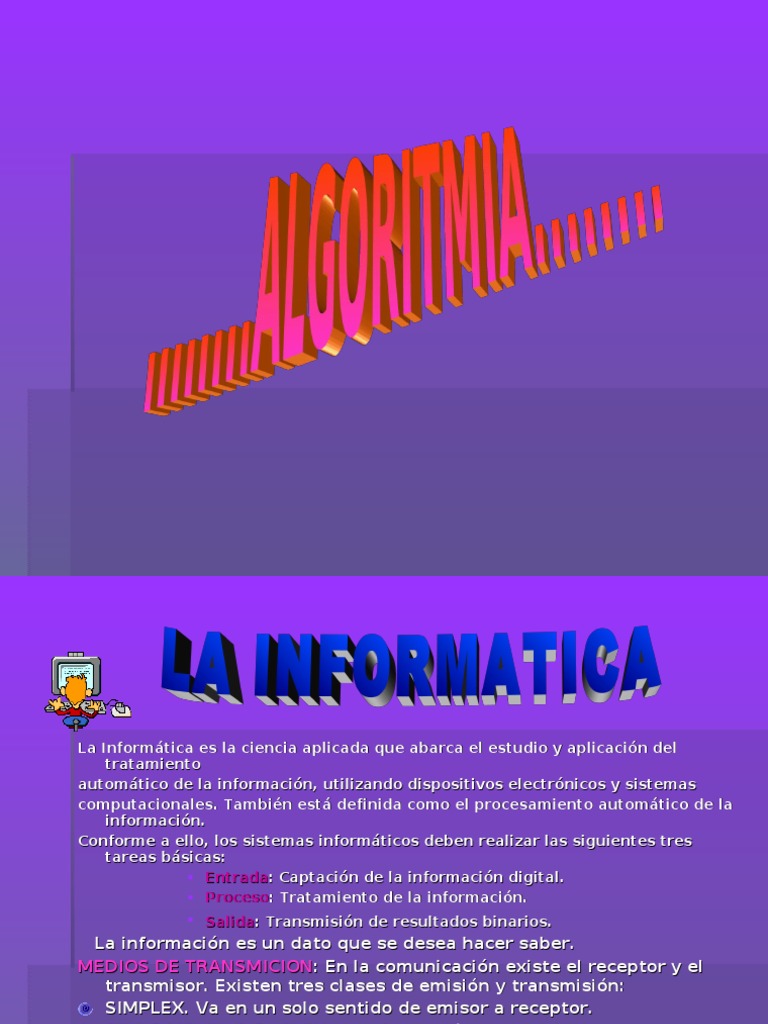 ALGORITMIA | PDF | Algoritmos | Ingeniería Electrónica