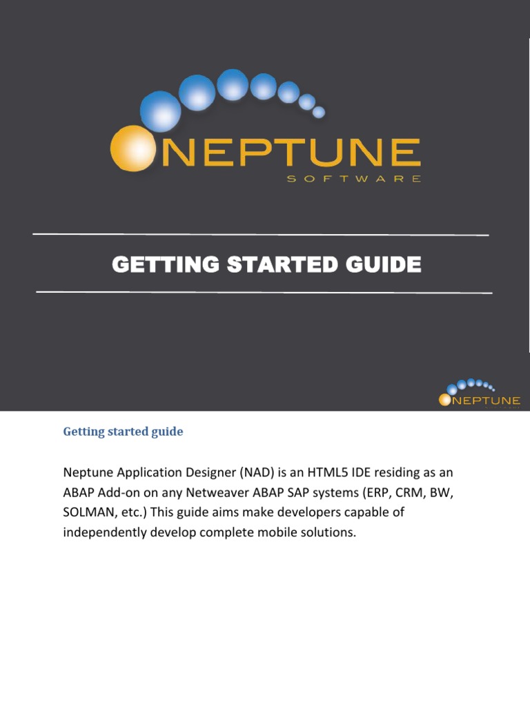 Neptune Getting Started Guide | Download Free PDF | J Query | Html5