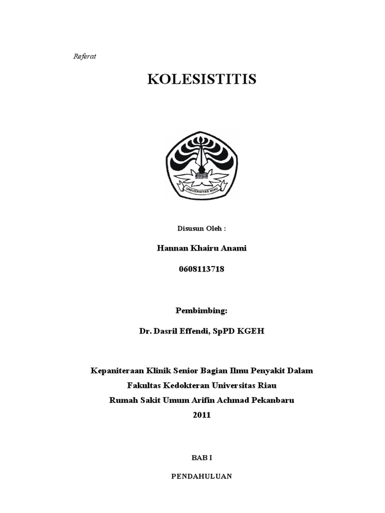 Kolesistitis | PDF