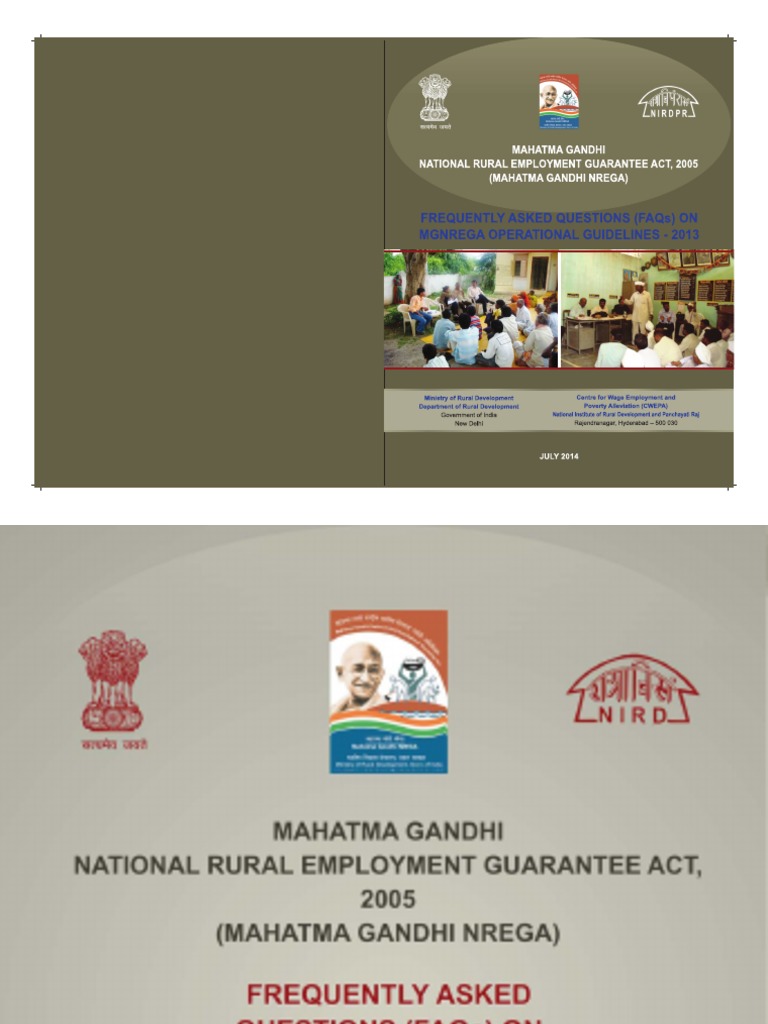 Nrega Doc Faqs | Business | Government