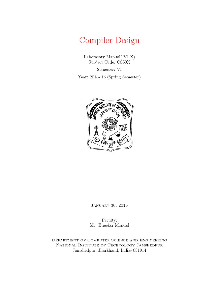CompilerDesignLabManual PDF | PDF | Parsing | C (Programming Language)