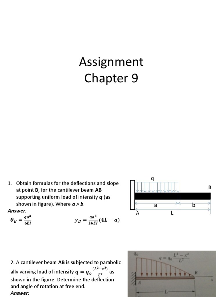 Assignment 9 | PDF | Beam (Structure) | Bending