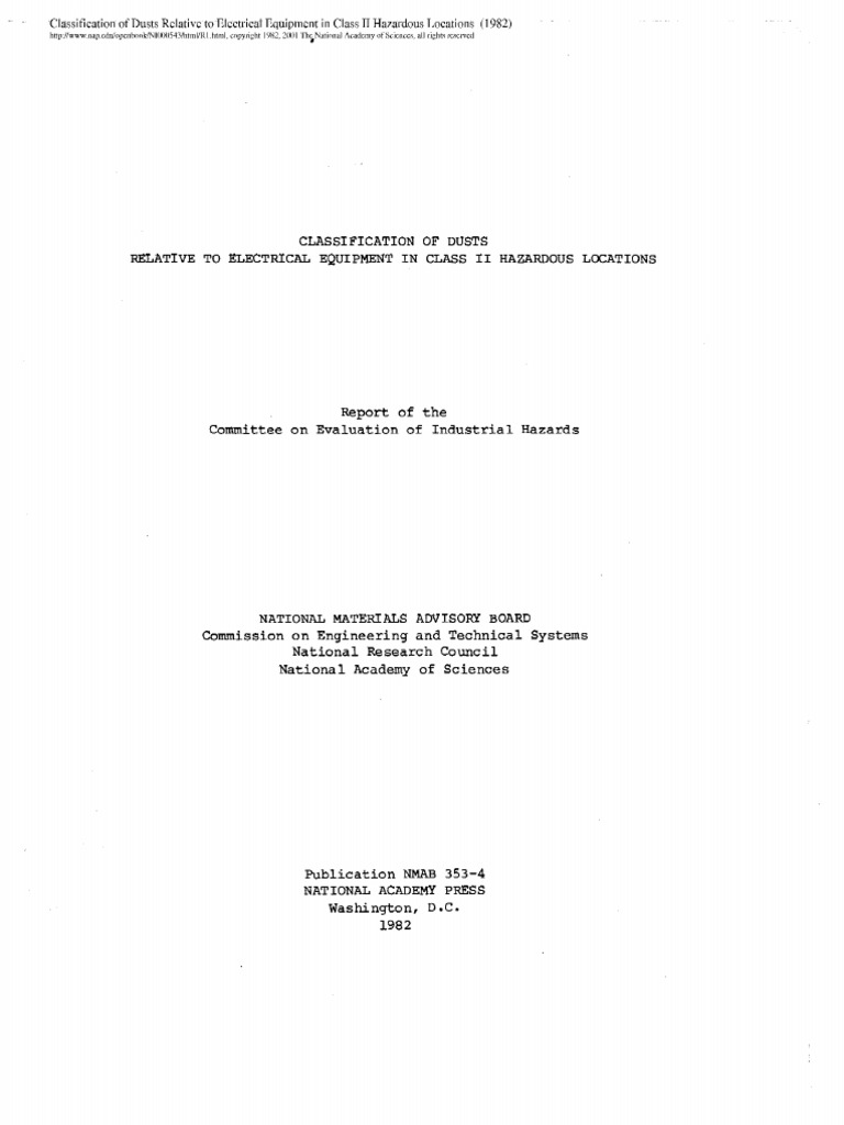 Electrical Classification Dust | PDF