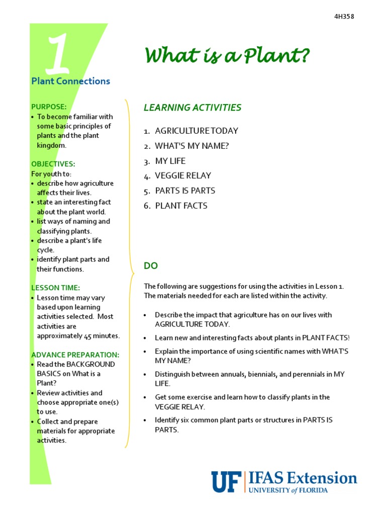 What Is A Plant? | PDF | Plants | Flowers