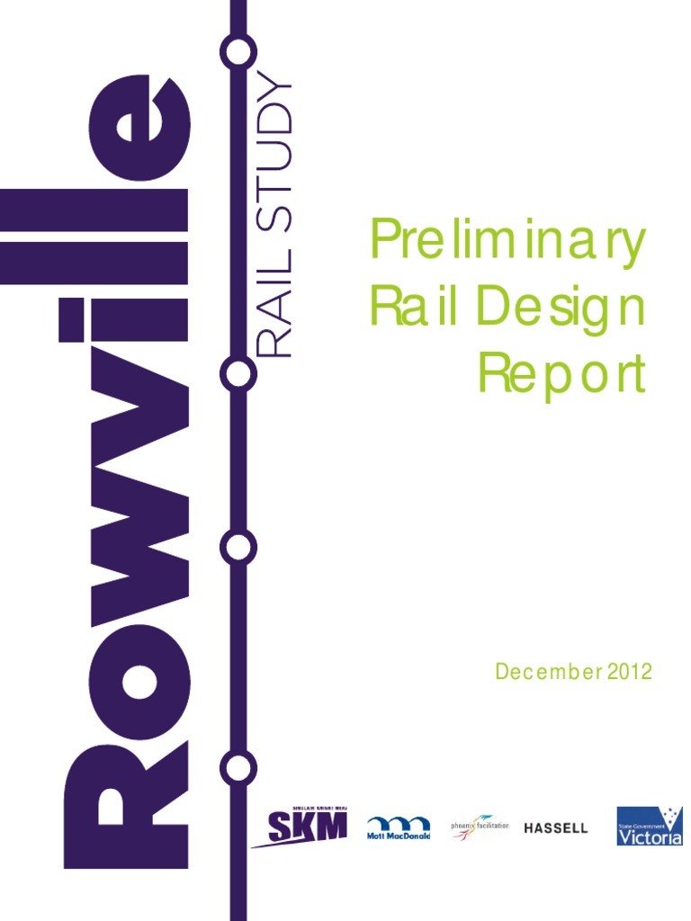 Rowville Rail Study Preliminary Rail Design Report FINAL | PDF | Tunnel ...