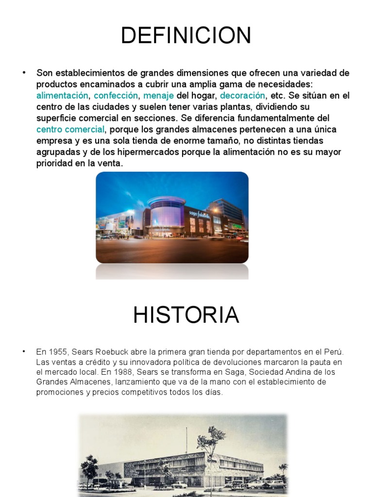Historia de Saga Falabella Perú | PDF | Grandes almacenes | Industrias