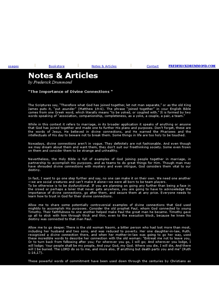 Devine Connection | PDF | Divinity | Jesus