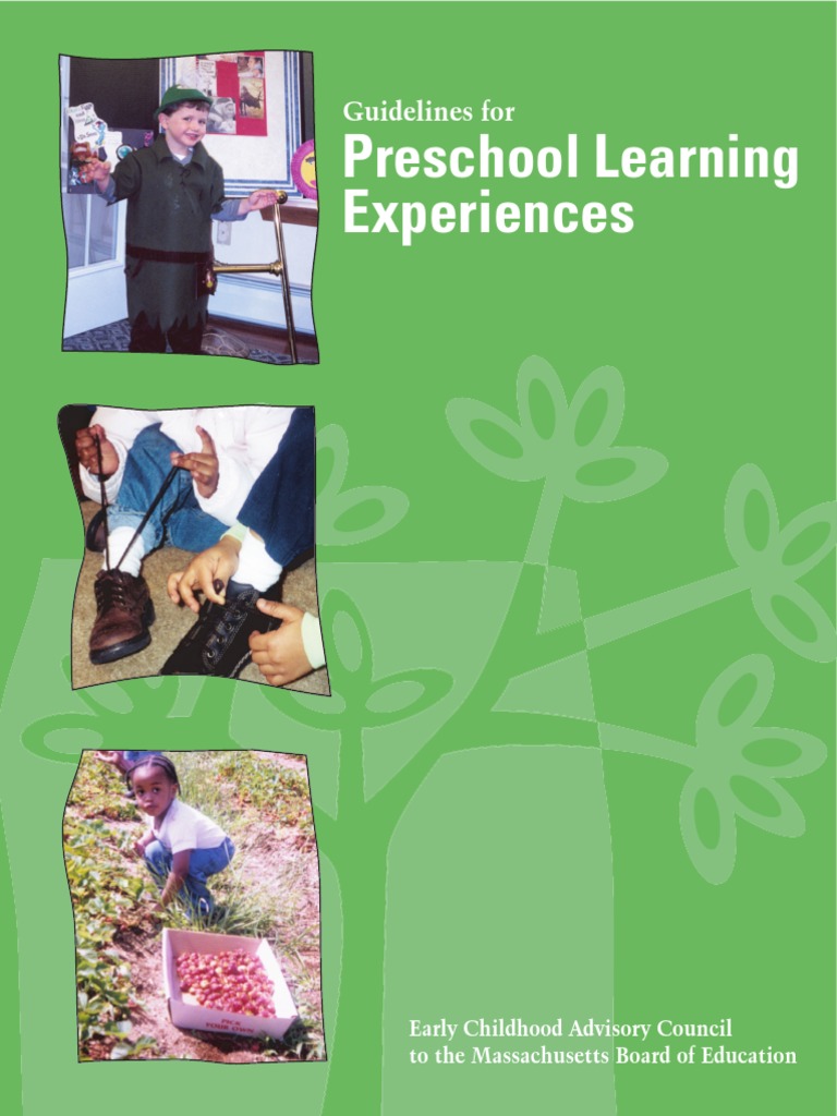 Preschool Early Learning Guidelines | PDF | Early Childhood Education ...