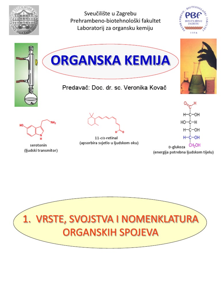 1.vrste, Svojstva I Nomenklatura Org - Spojeva | PDF