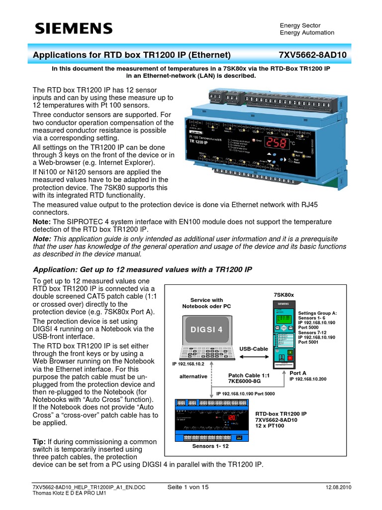 7XV5662-8AD10 HELP TR1200IP A1 en | PDF | Ip Address | Computer Network