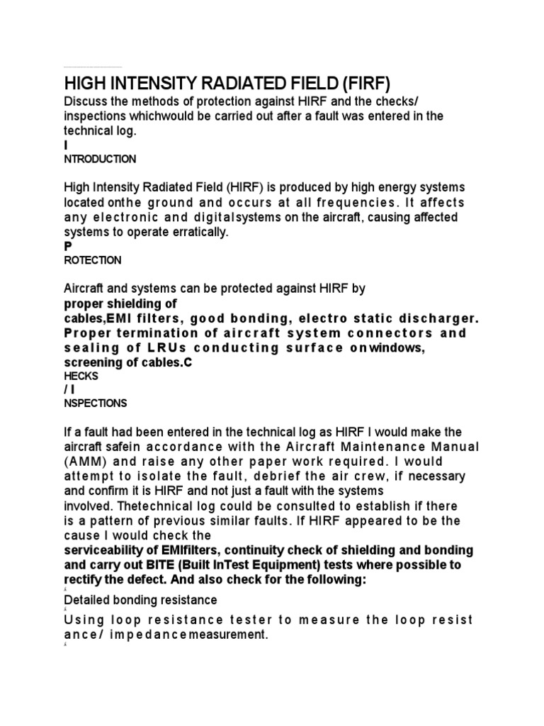 HIRF | PDF | Business | Technology & Engineering