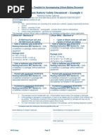 Section II Lithium Battery Declaration Form | PDF | Galvanic Cells ...