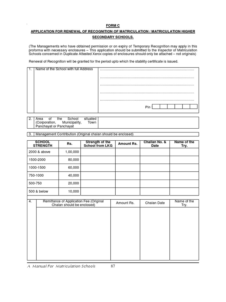 Form-B TN MTRIC SCHOOL Upgradation | PDF | Teachers | Further Education