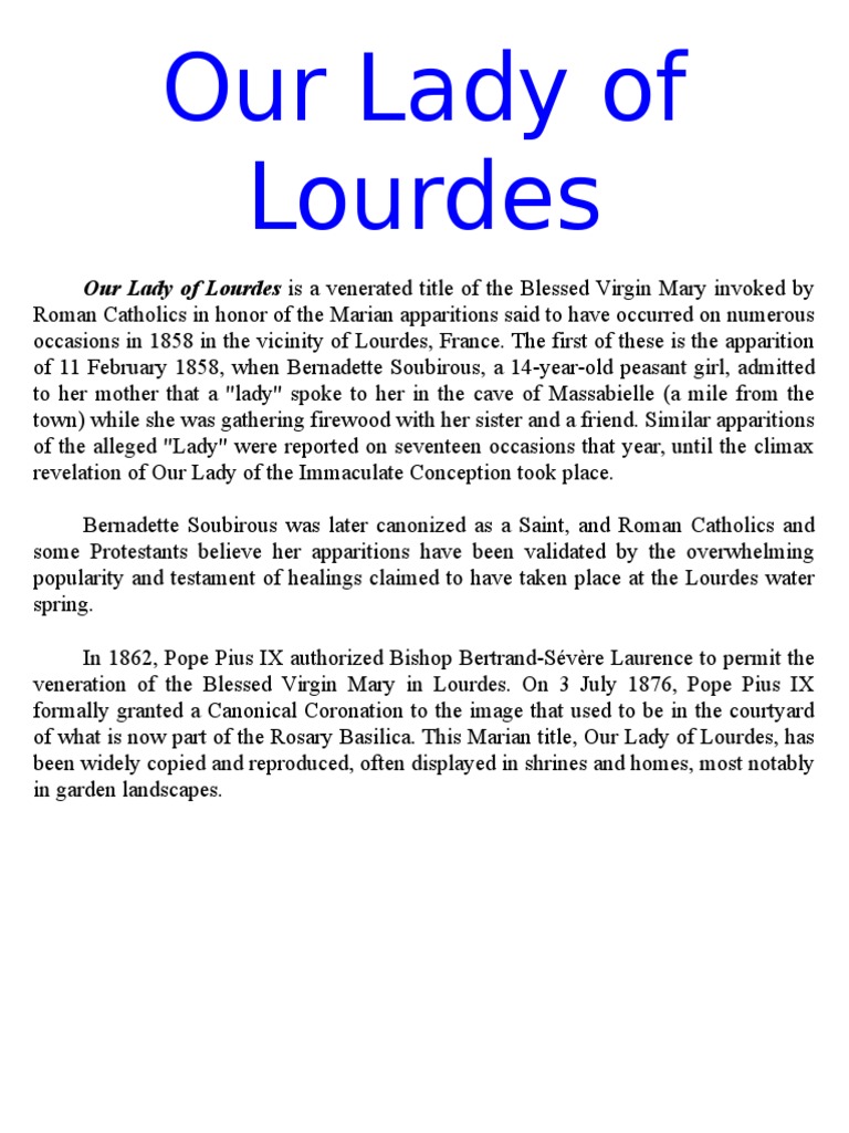 The Marian Apparitions | PDF | Our Lady Of Fátima | Mary, Mother Of Jesus