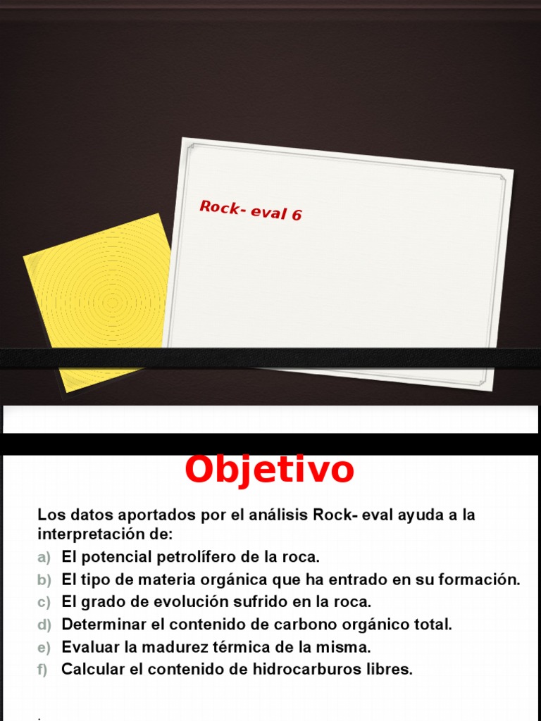 Rock - Eval | PDF | Química | Ciencias fisicas
