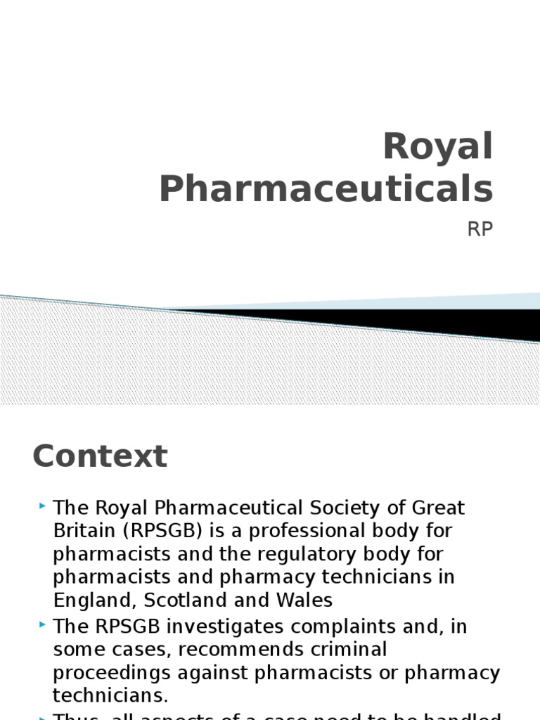 Royal Pharma | PDF | Pharmacy | Business Process Management