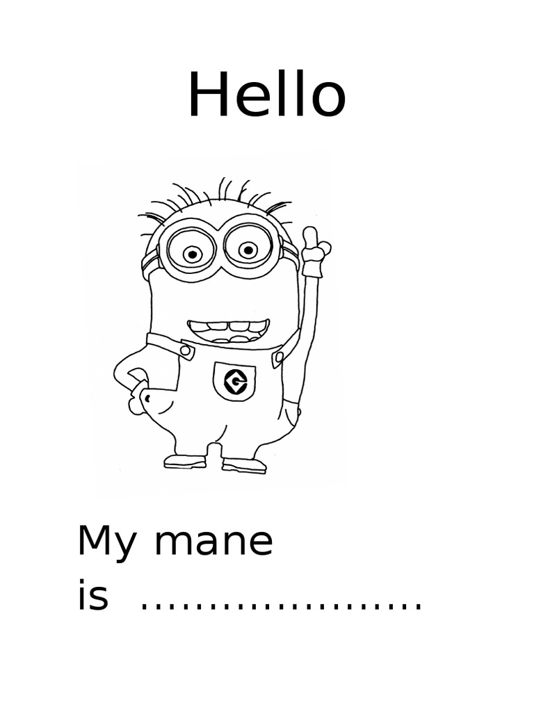 Hello: My Mane Is .................... | PDF