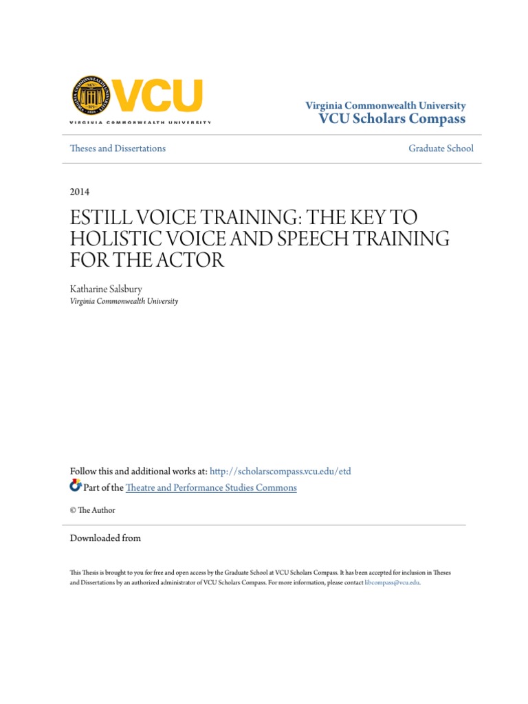 Estill Voice Training The Key To Holistic Voice and Speech Training ...