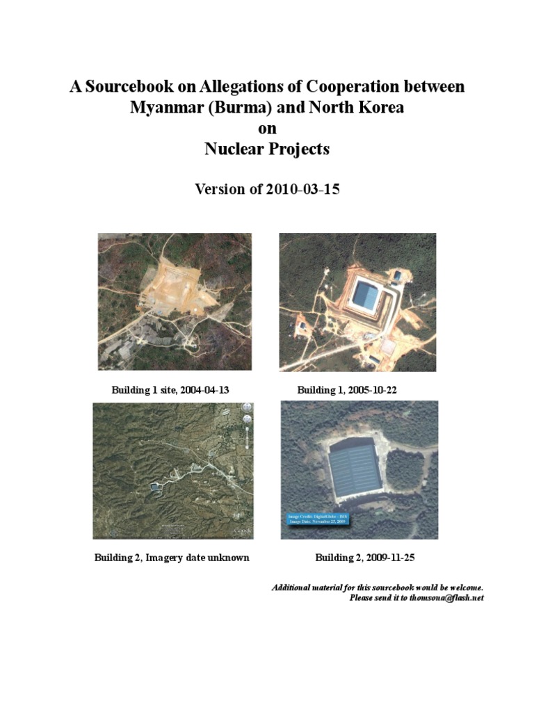 A Source Book On Allegations of Cooperation Between Myanmar (Burma) and ...