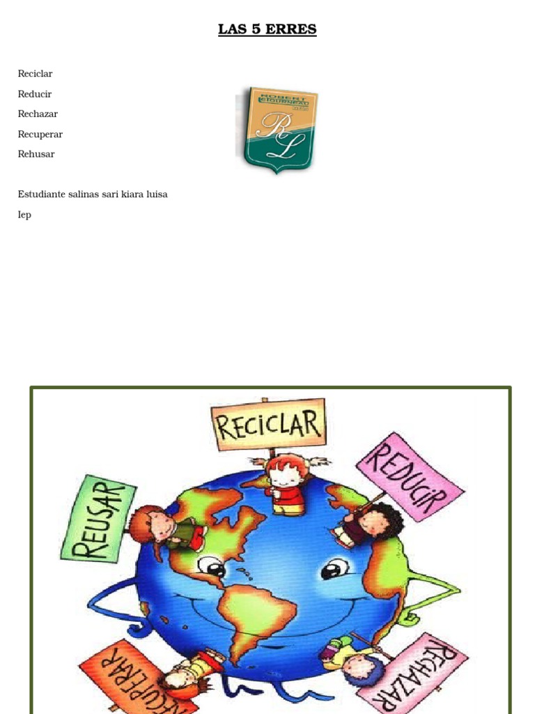 Las 5 Erres para Estudiantes | PDF