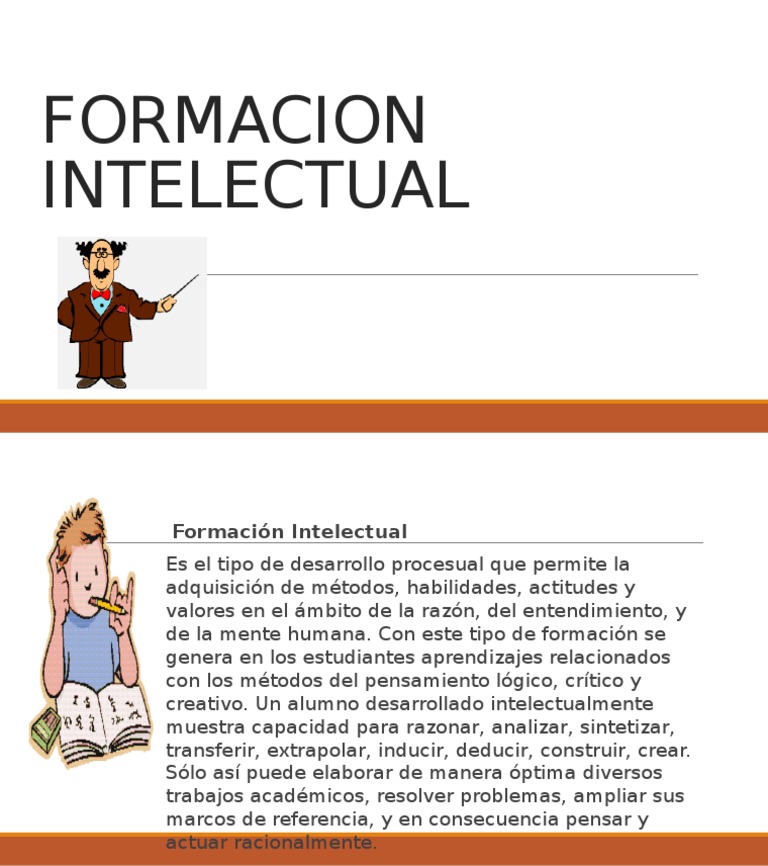 Formacion Intelectual | PDF | Psicología Aplicada | Interacciones de ...