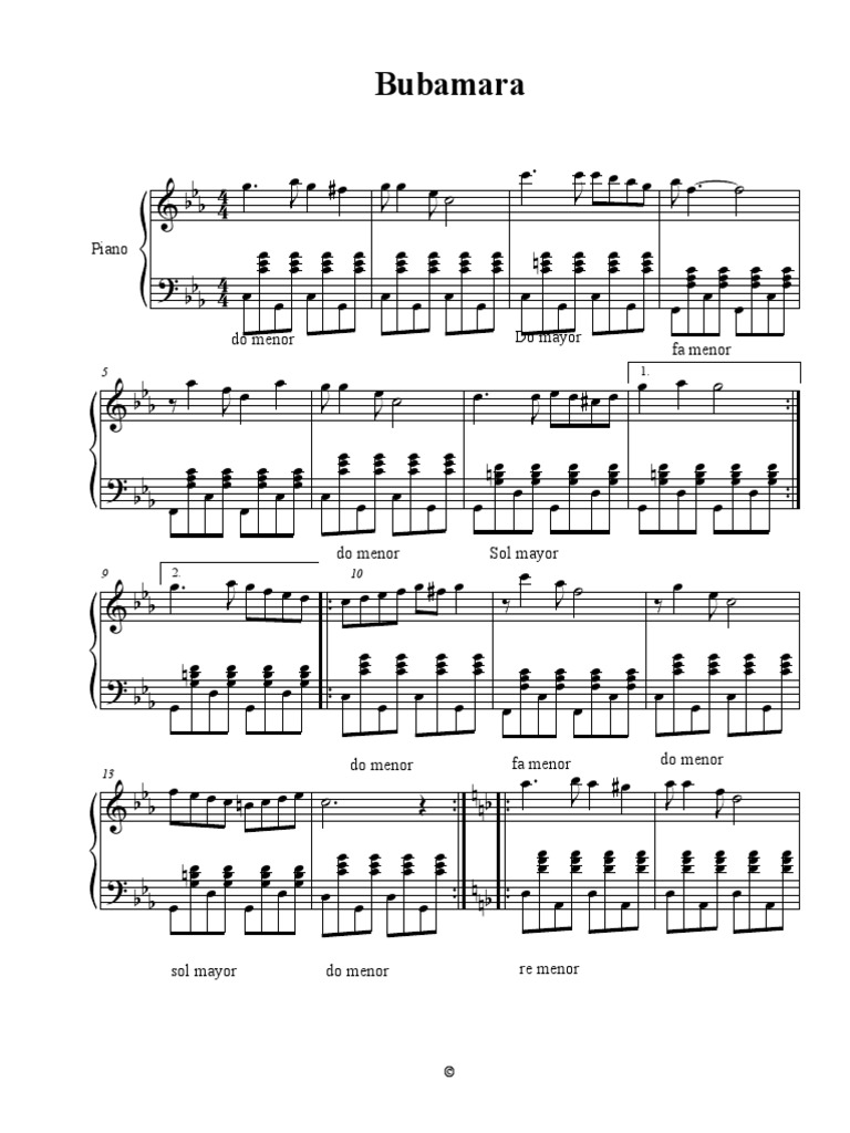 Bubamara Bajos Corregidos | PDF