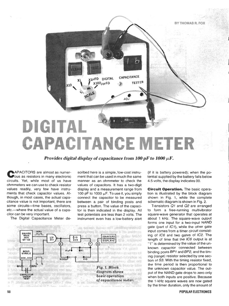 Capacitance and Inductance Meters | PDF