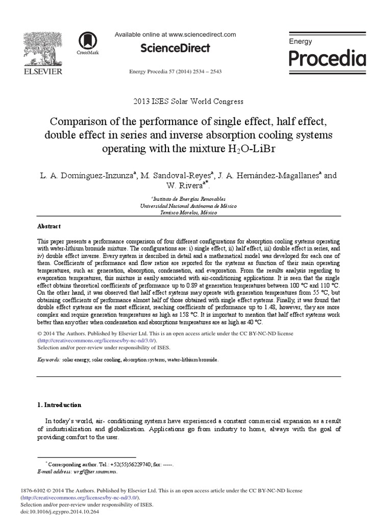 Comparison of The Performance of Single Effect, Half Effect, Double ...