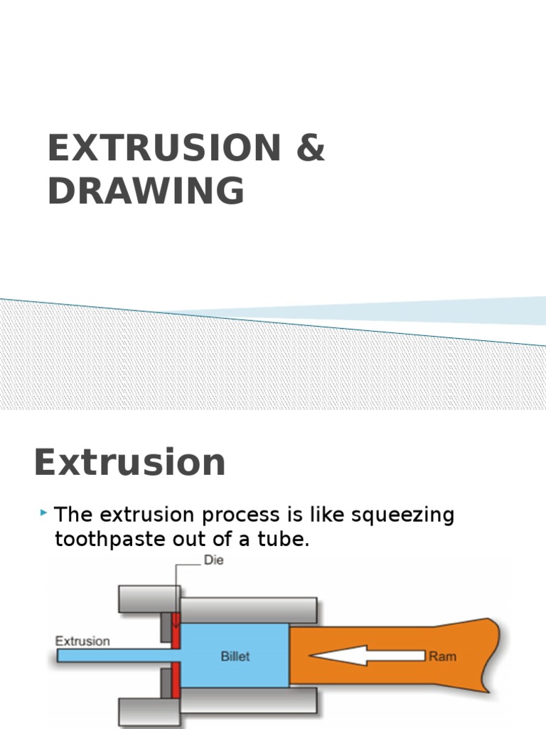 Extrusion & Drawing | Download Free PDF | Extrusion | Metalworking
