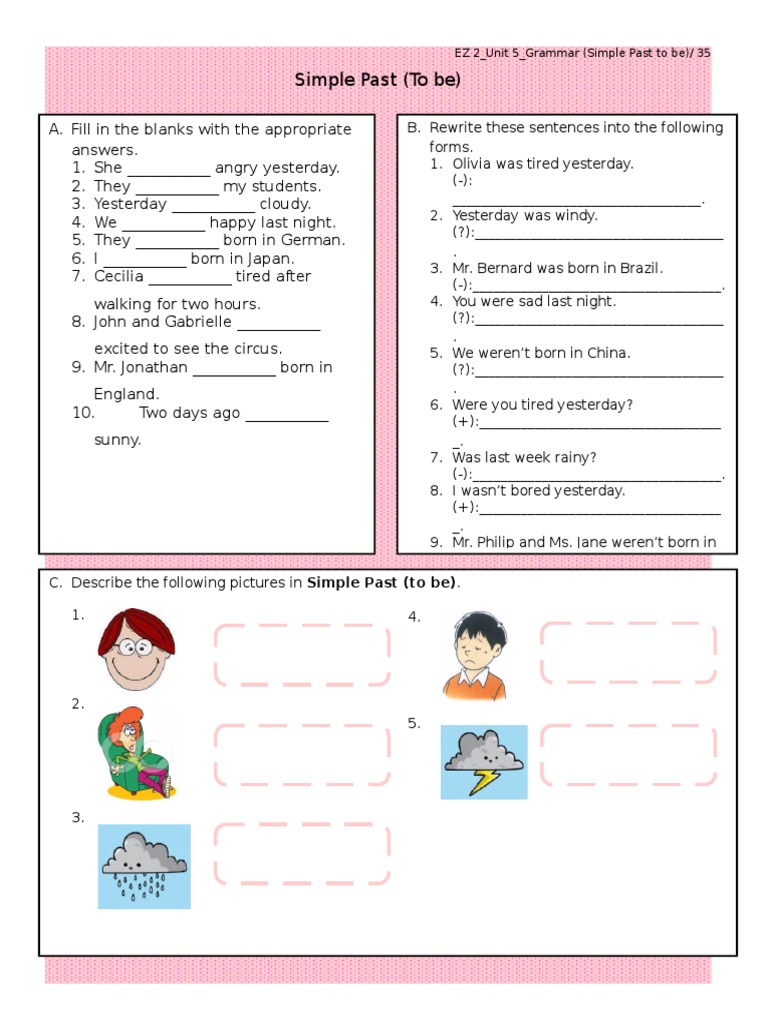 Simple Past Grammar Exercises | PDF | Teaching Methods & Materials