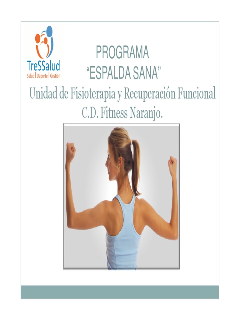 Programa Espalda Sana CD. | PDF | La columna vertebral | Especialidades Medicas