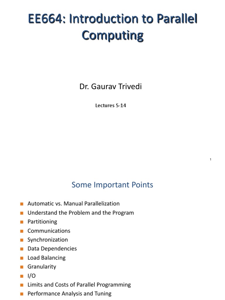 Lectures5 14 | PDF | Parallel Computing | Scalability