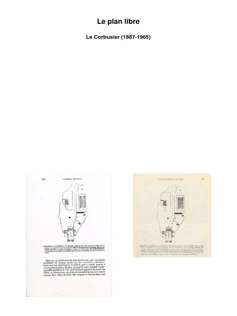 Le Plan Libre de Le Corbusier | PDF | Sciences sociales | Histoire