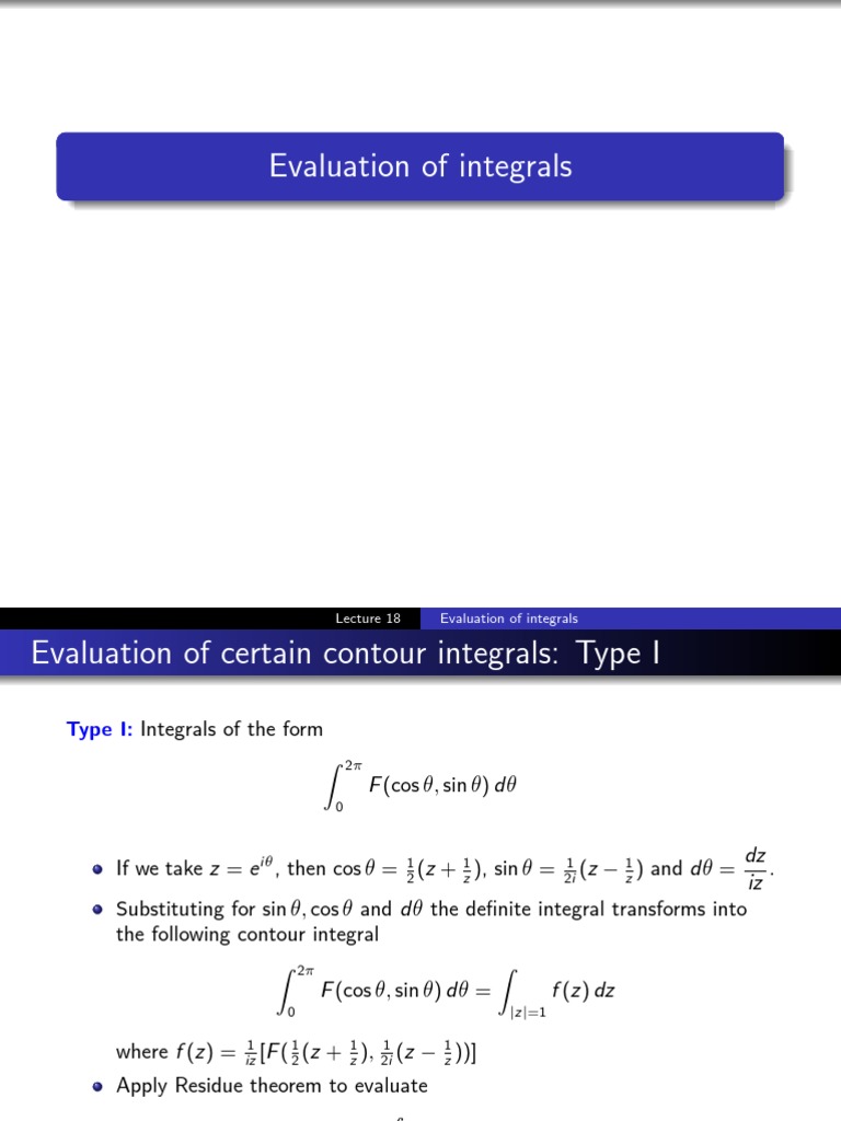 Slides 12 Handout | PDF | Integral | Mathematical Concepts