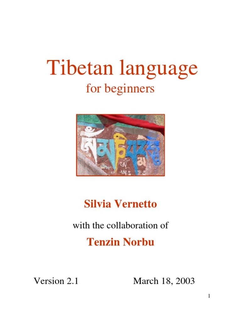 Tibetan Language | PDF | Preposition And Postposition | Adjective