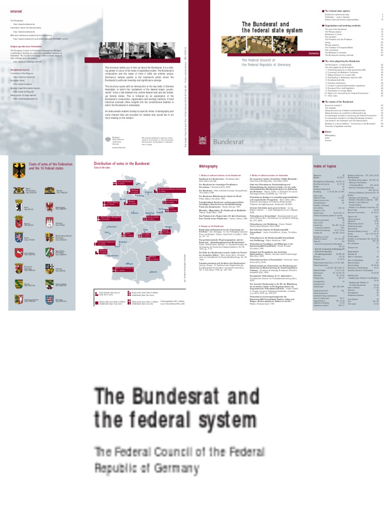 Bundesrat and Bundesstaat | PDF | Federation | Supermajority
