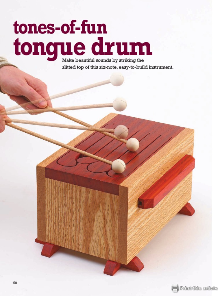 Tongue Drums | Drum | Wood