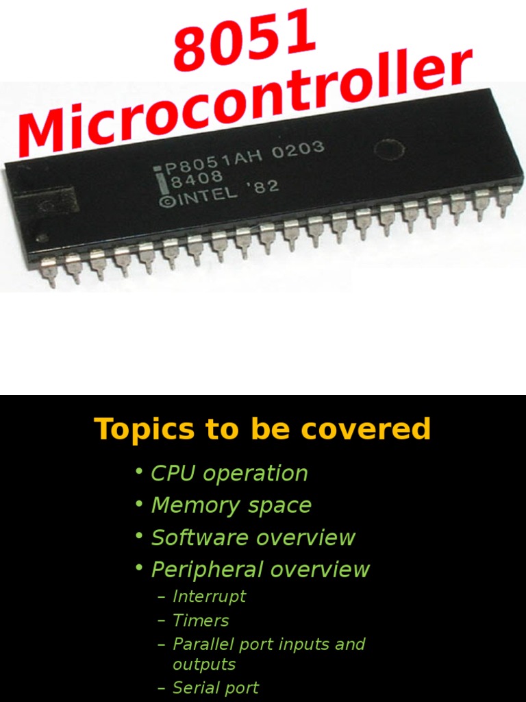 Microcontroller 8051 | PDF | Microcontroller | Microprocessor
