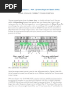 Beginner Typing Lesson 1 - LEARN TYPING | PDF | Computer Keyboard ...