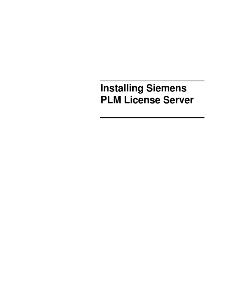 SPLM Licensing Install | PDF | Business | Computers