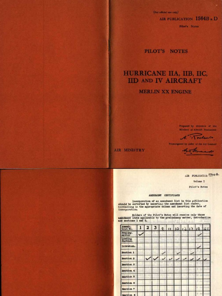 Pilot Notes Hurricane | PDF