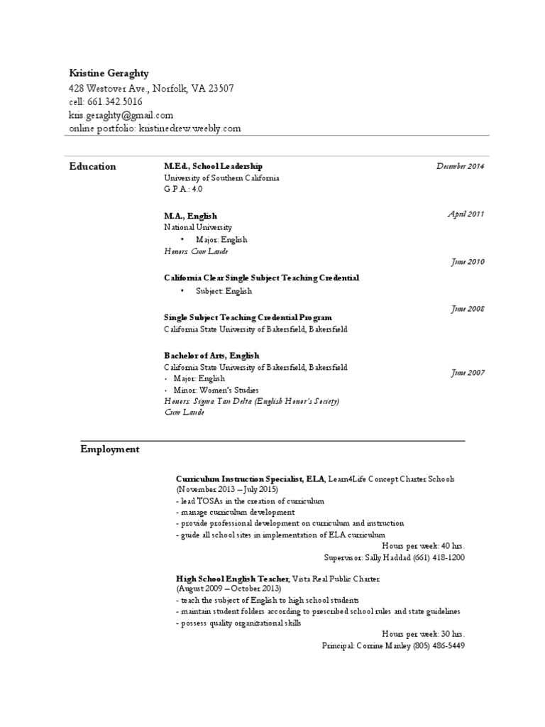 Geraghty Resume | PDF