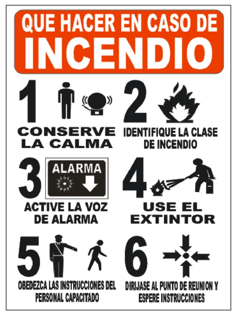 Que Hacer en Caso de Incendio | PDF